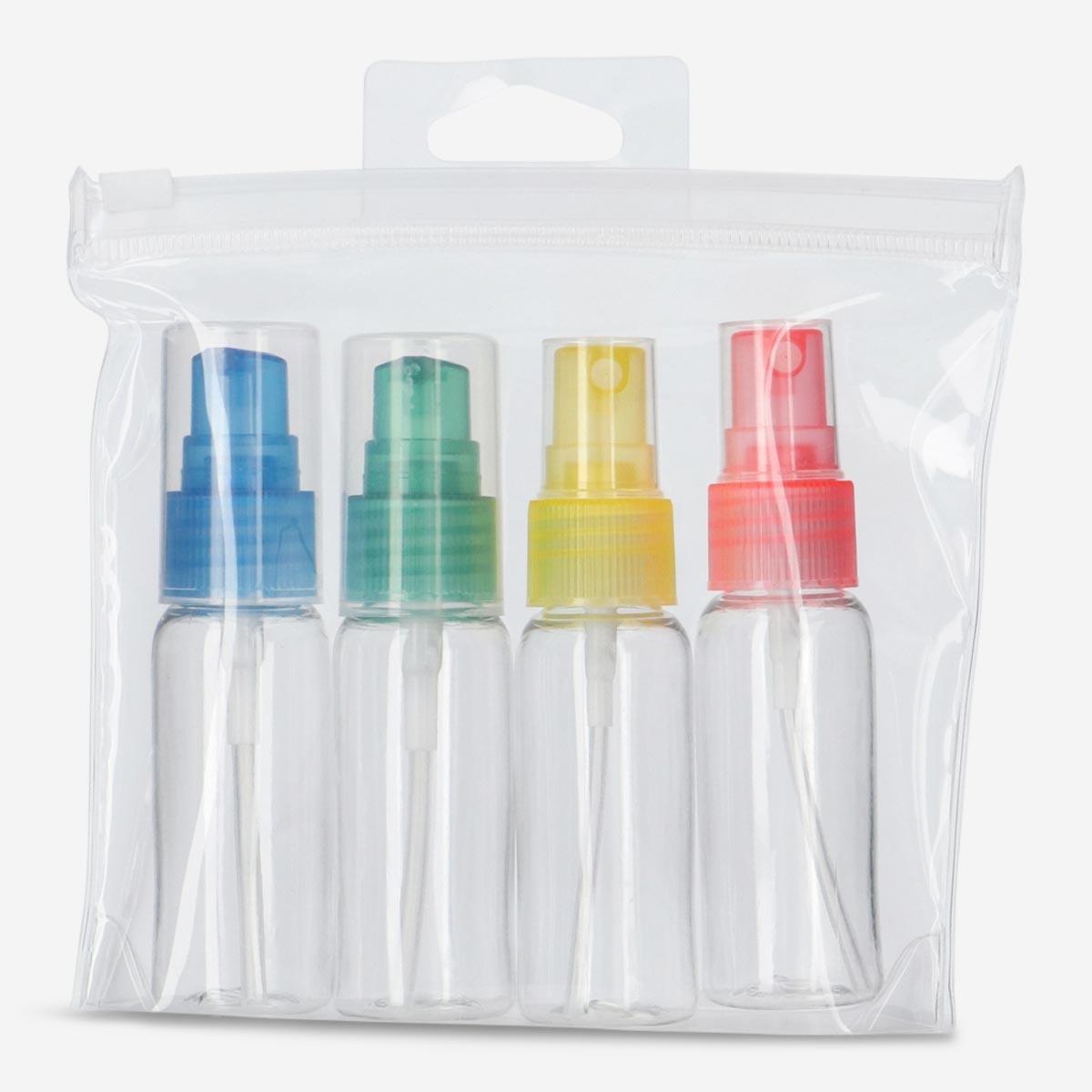 Transparent travel spray bottles set | Flying Tiger UAE
