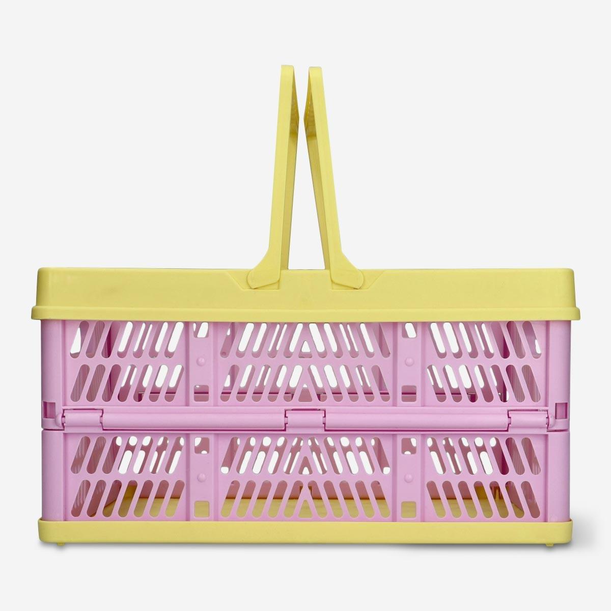 Pink storage box. foldable | Flying Tiger UAE