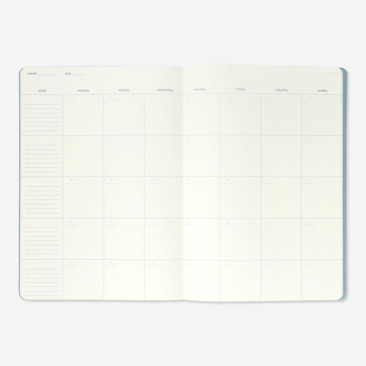 Blue monthly planner. a4 | Flying Tiger UAE
