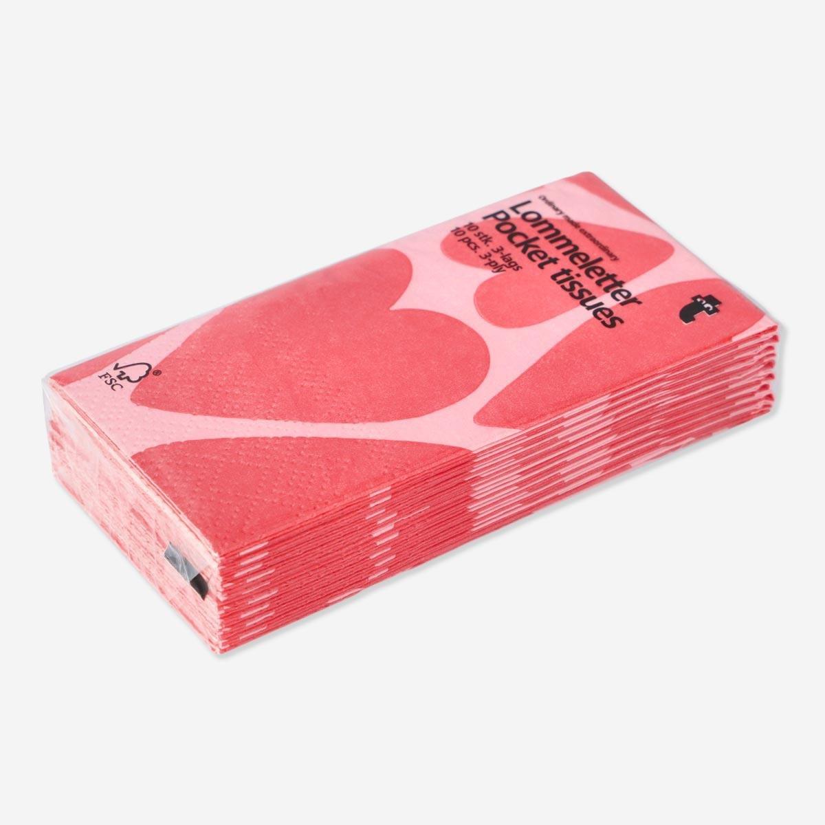 Pink heart pocket tissues | Flying Tiger UAE