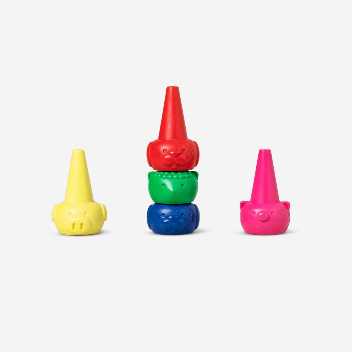 Multicolour crayons for fingers. 5 pcs | Flying Tiger Kuwait