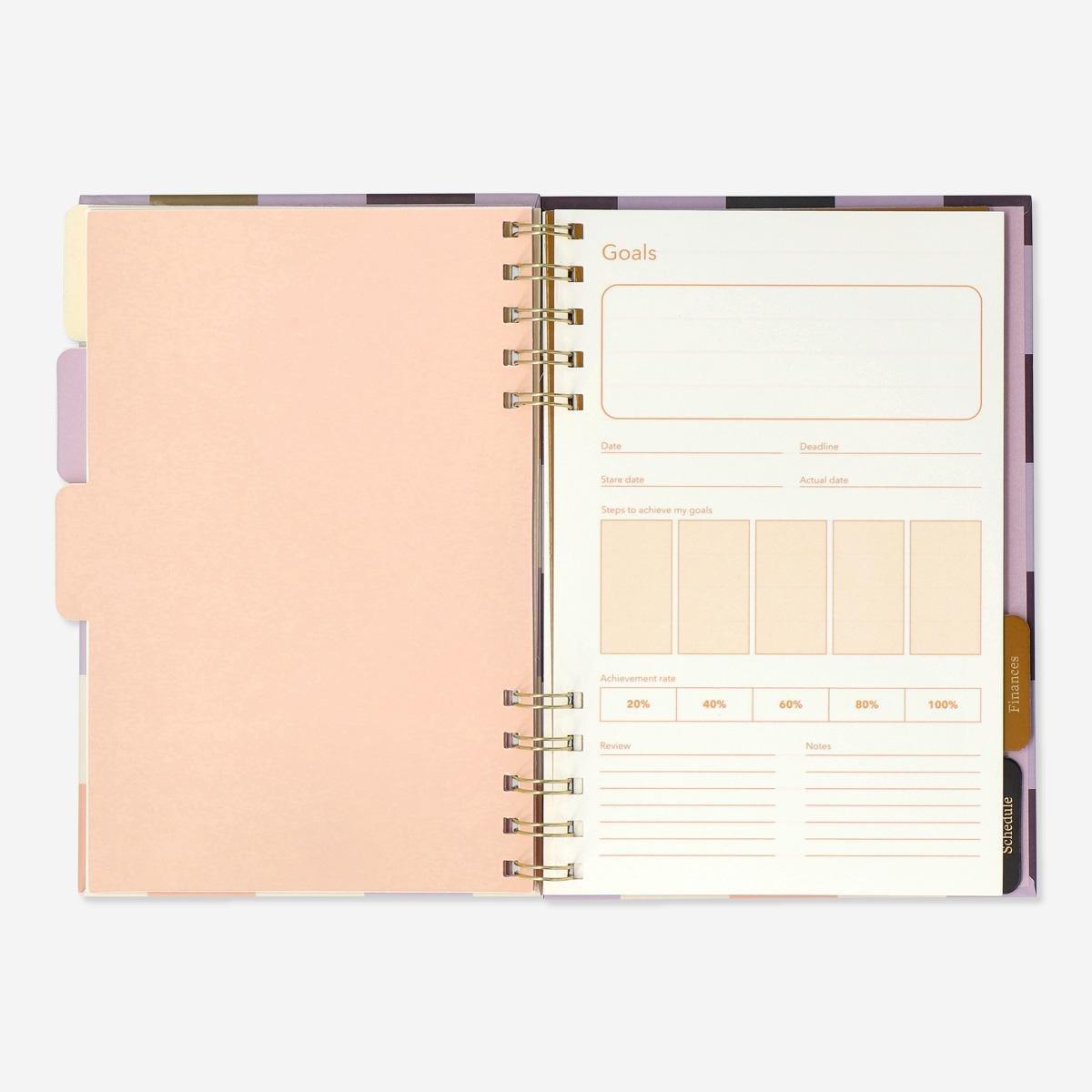 Multicolour notebook with page markers. a5 | Flying Tiger UAE