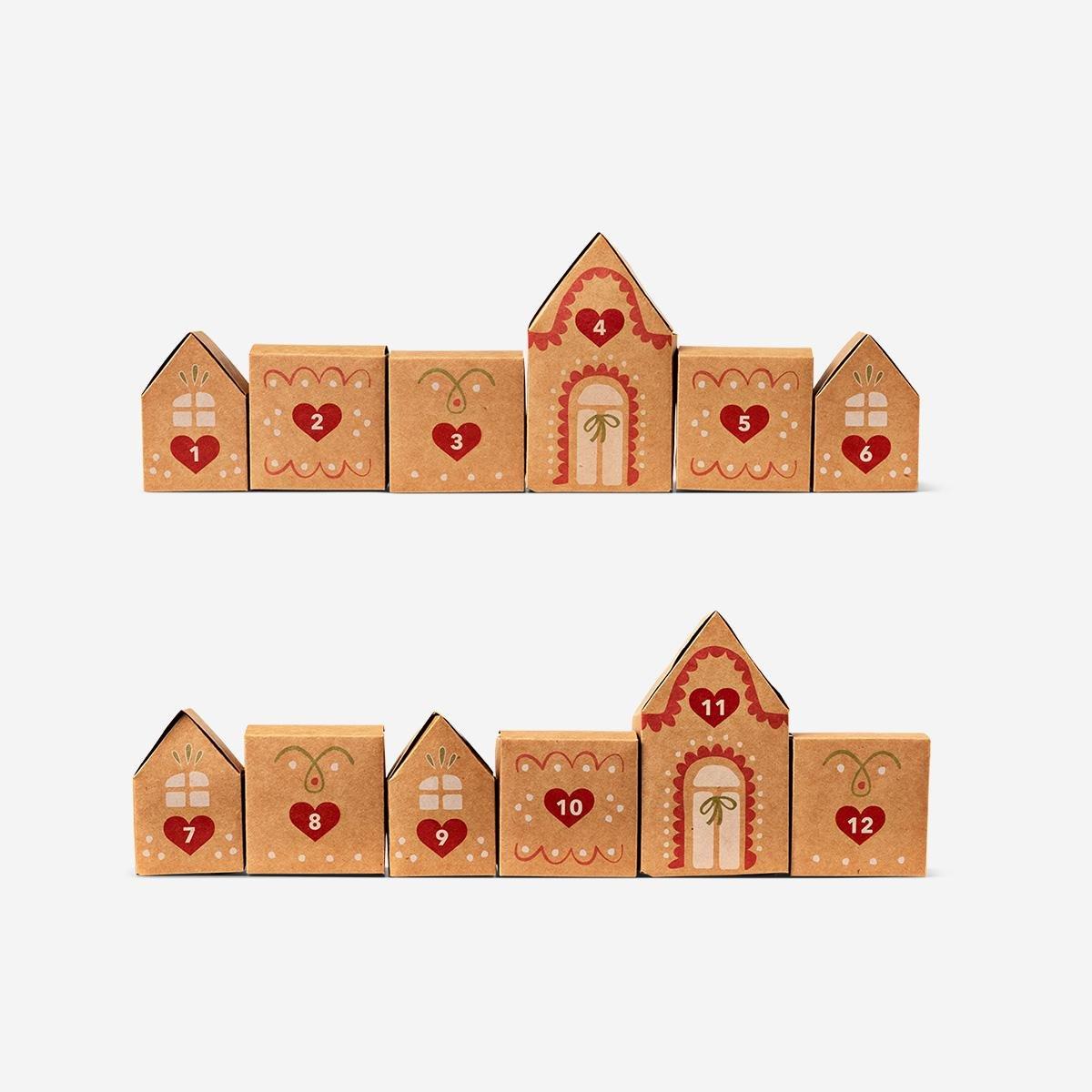 Brown advent gift boxes | Flying Tiger UAE