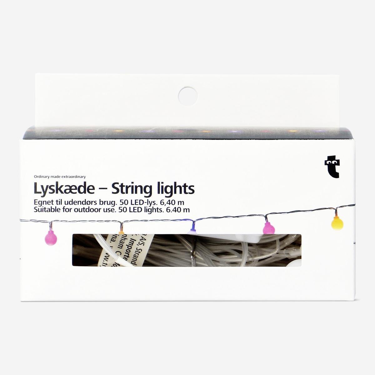 Multicolour string lights. 50 LED lights | Flying Tiger UAE