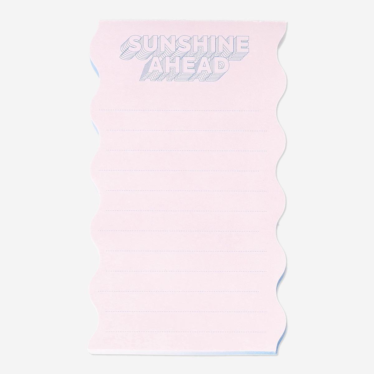 Pink scalloped edges notepad | Flying Tiger UAE