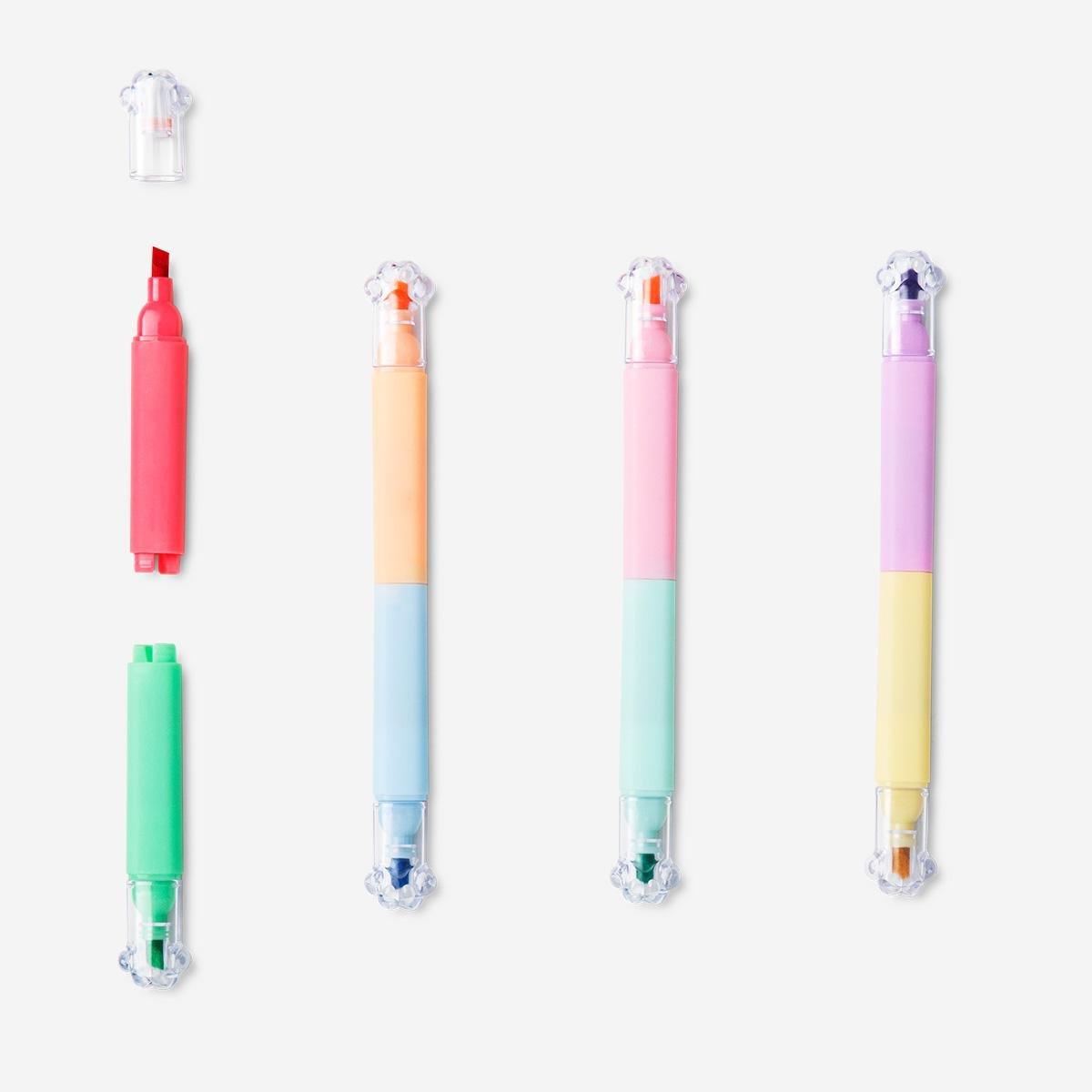 Multicolour 2-in-1 highlighters | Flying Tiger UAE