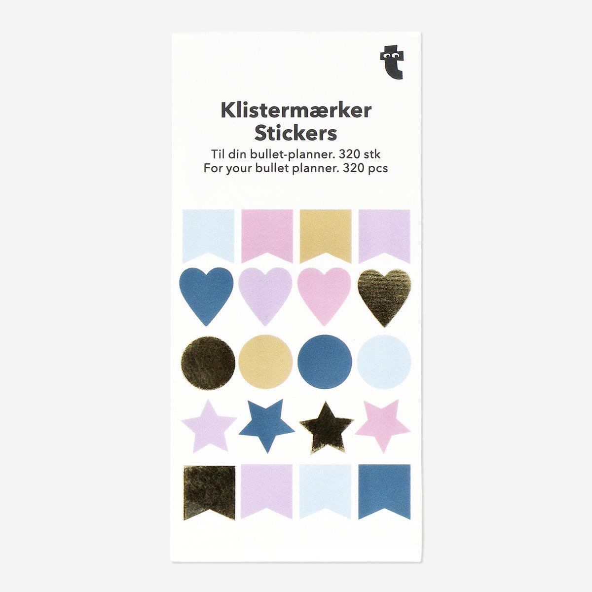 Multicolour versatile stickers. 320 pcs | Flying Tiger UAE
