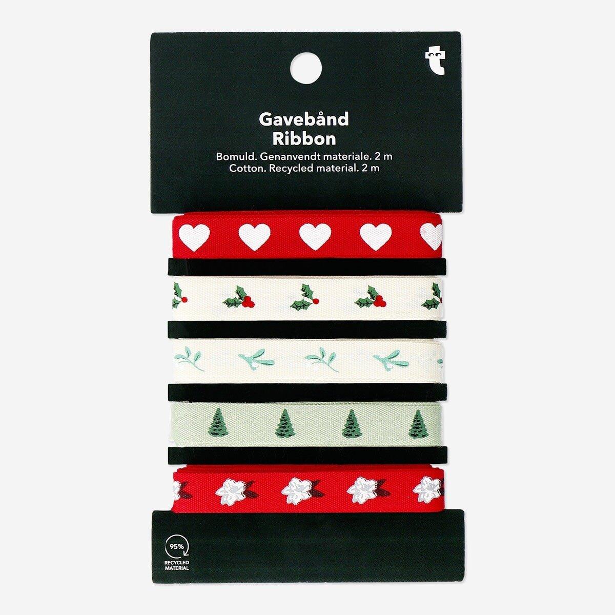 RIBBON COTTON SET 5 PCS X 1 CM X 2 M | Flying Tiger Kuwait