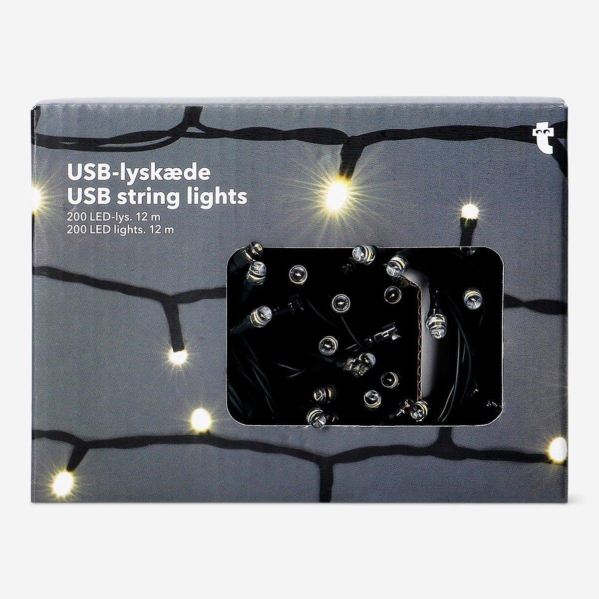Multicolour usb string lights - 12 m | Flying Tiger UAE