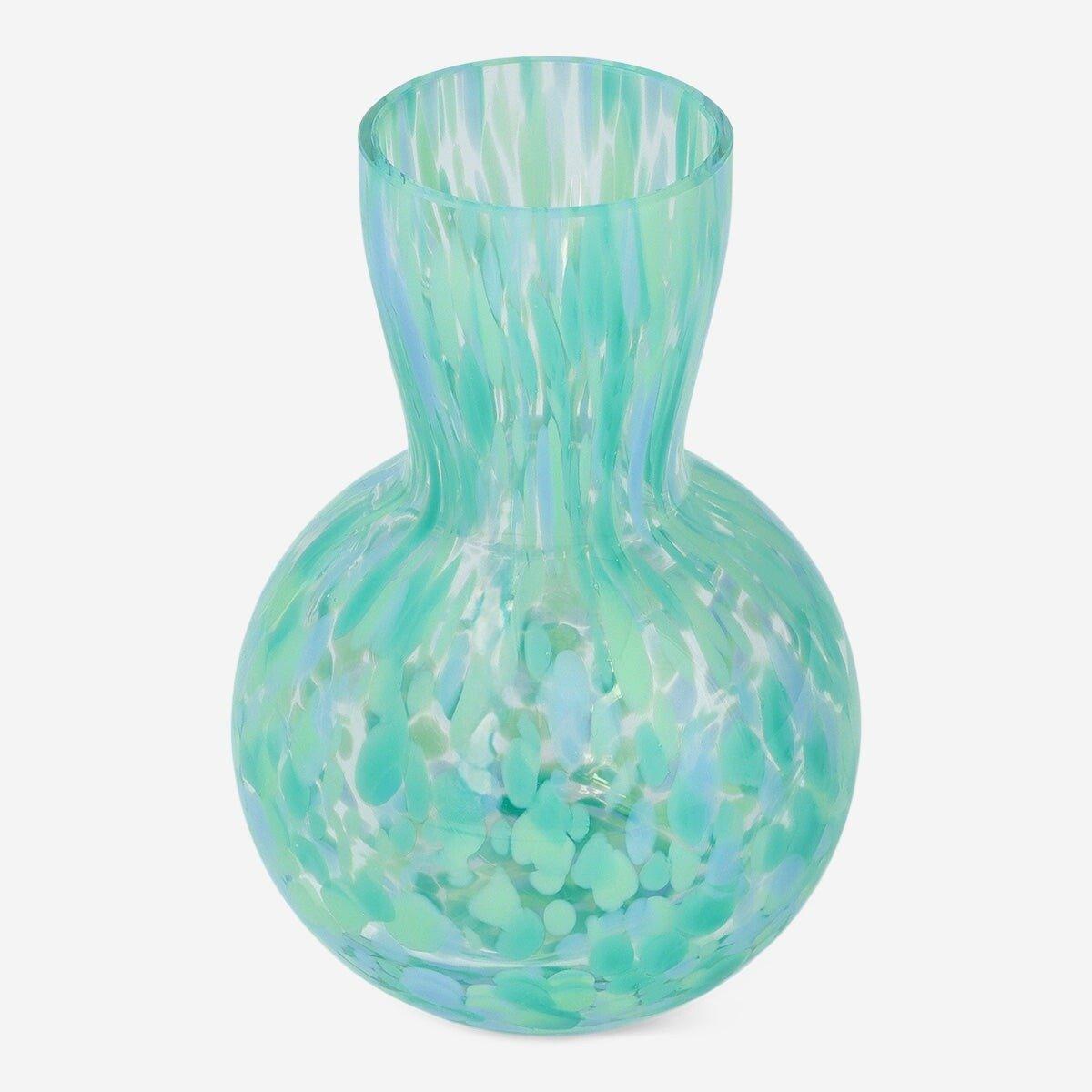 Blue Vase With Blue Splash Design | Flying Tiger Kuwait