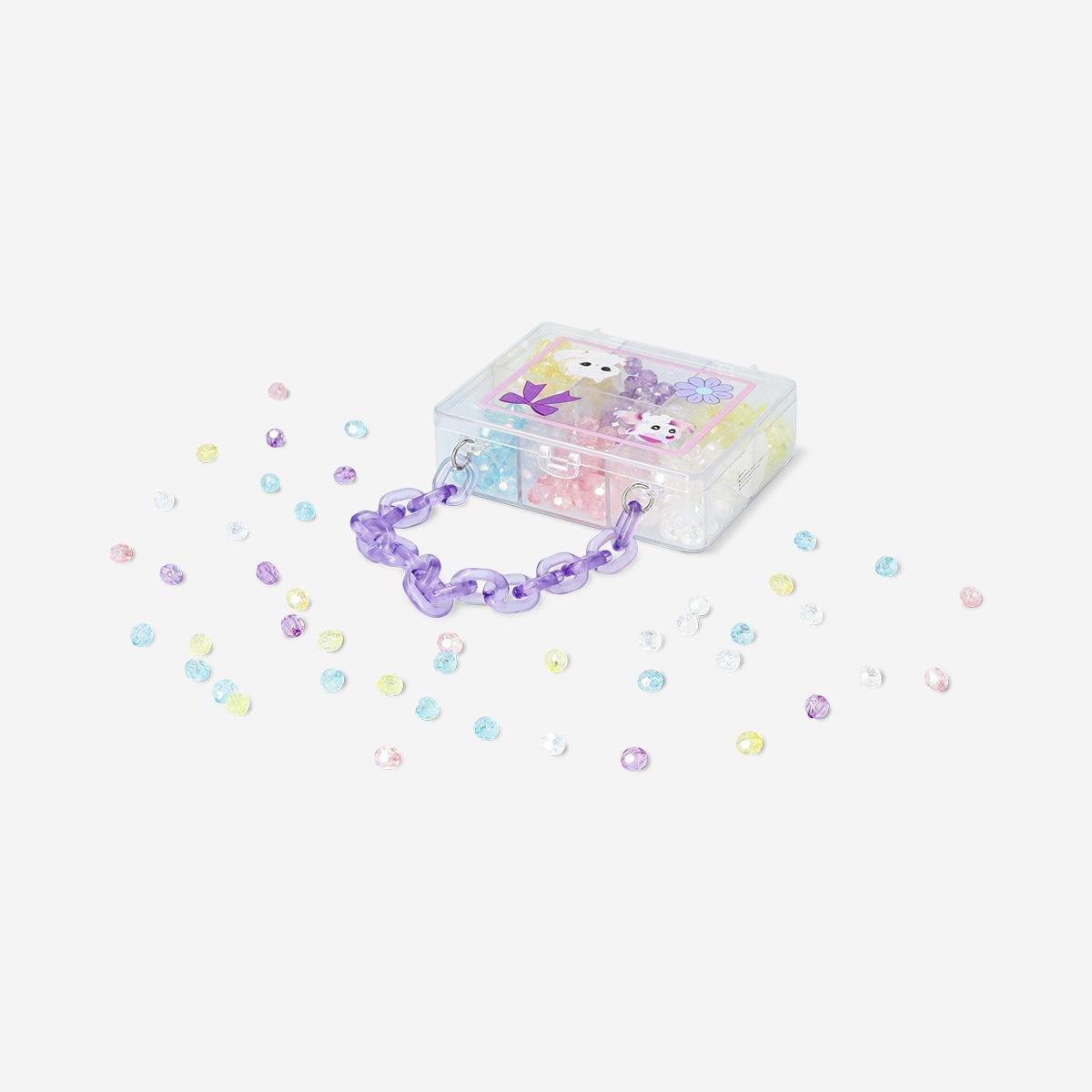 Multicolour Beading Set With Cord - Box With Handle | Flying Tiger UAE